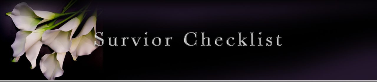 Survivor Checklist | Senter Funeral Directors