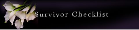 Survivor Checklist - Senter Funeral Directors